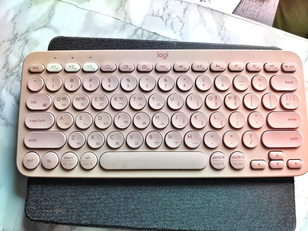 Logitech K380 Bluetooth Keyboard Pink, Computers & Tech, Parts ...