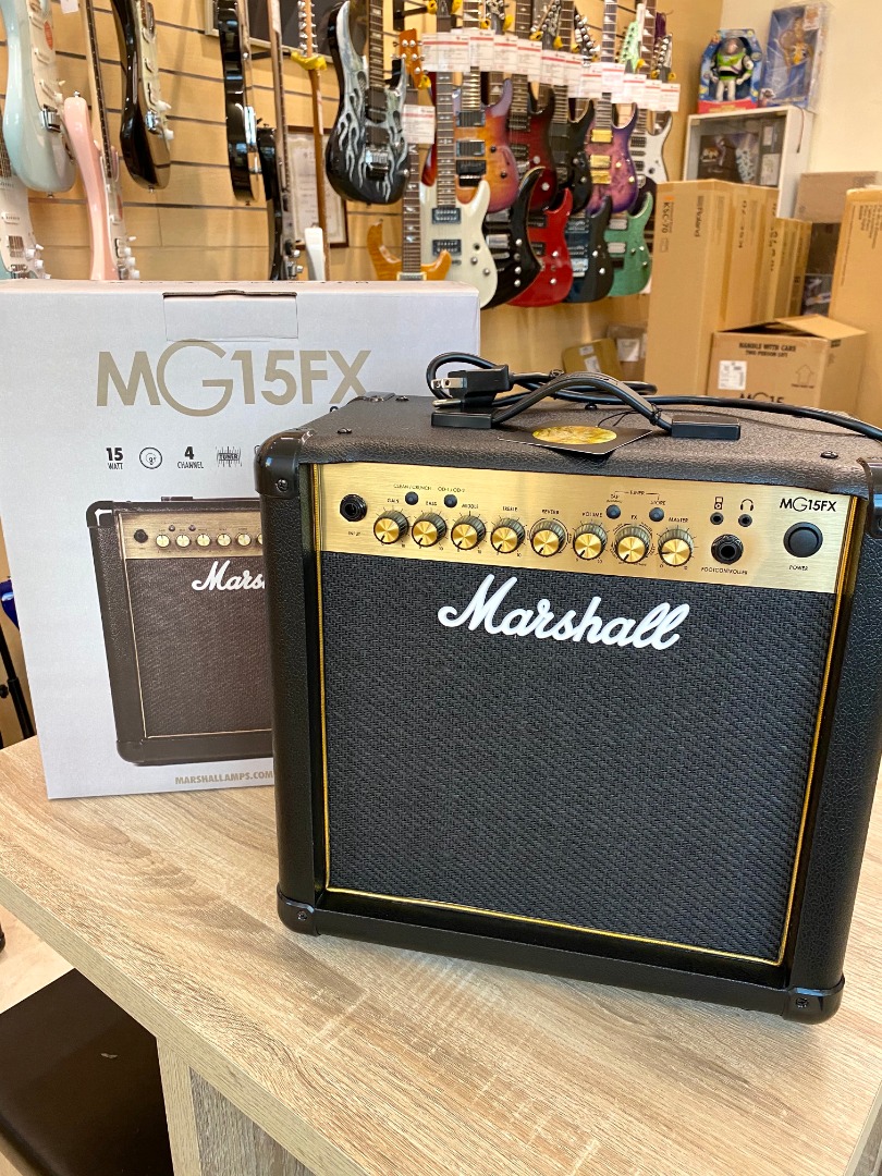Marshall MG15FX MG GOLD 電吉他音箱, 書籍、休閒與玩具, 樂器、音樂相關, 樂譜在旋轉拍賣