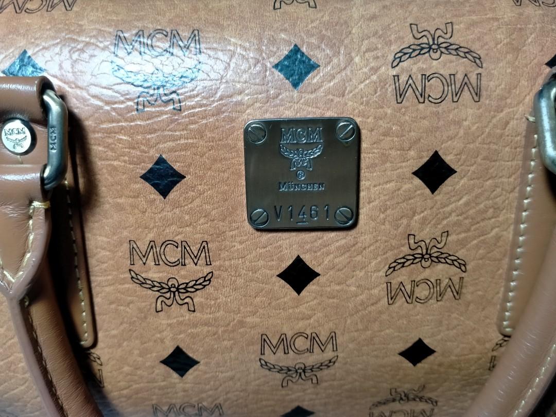 MCM Germany Cognac/ Authentic, Luxury, Bags & Wallets on Carousell