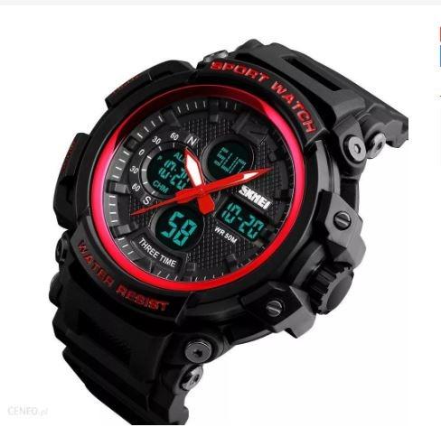 Men's Triple Time Display Military Rugged Sports Watch, Men's Fashion ...