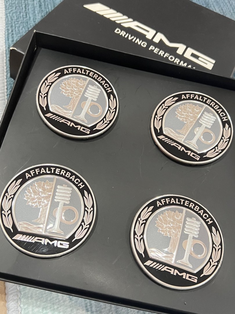 Mercedes AMG wheel caps, Car Accessories, Tyres & Rims on Carousell