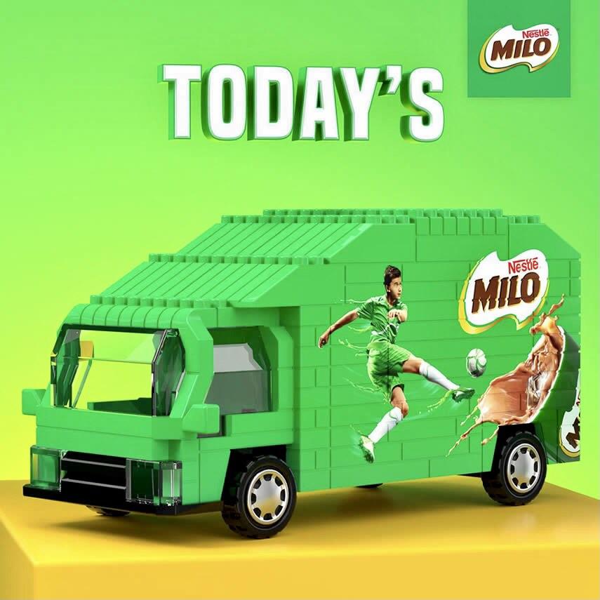 MILO Mini Bricks Van 5 Pcs Set, Hobbies & Toys, Toys & Games on Carousell