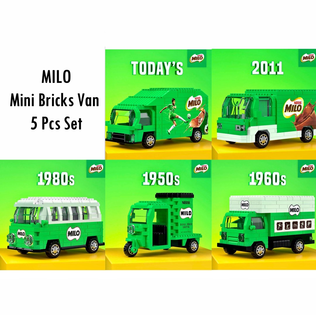 MILO Mini Bricks Van 5 Pcs Set, Hobbies & Toys, Toys & Games on Carousell