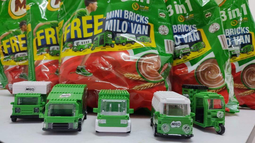 Mini Brick Milo Van Set with 5 Package Milo, Hobbies & Toys, Toys ...
