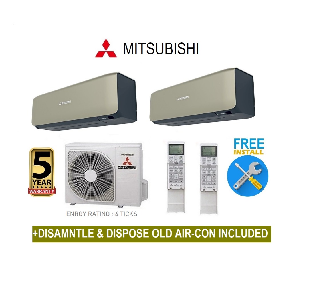 #MITSUBISHI Inverter Multi-Split Air-Con + Installation Included ... #MITSUBISHI Inverter Multi-Split Air-Con + Installation Included ...