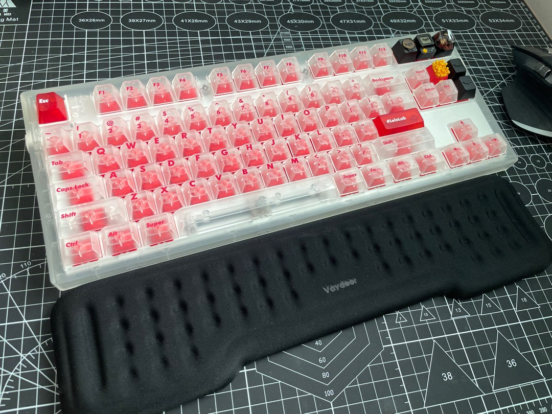 MK870 fl-esports Wireless 3-mode hot-swappable Mechanical Keyboard diy kit 87keys Mac/Win ...