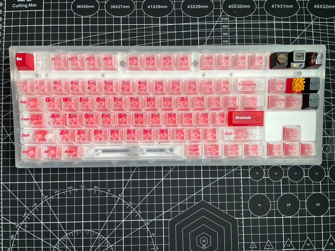 MK870 fl-esports Wireless 3-mode hot-swappable Mechanical Keyboard diy kit 87keys Mac/Win ...