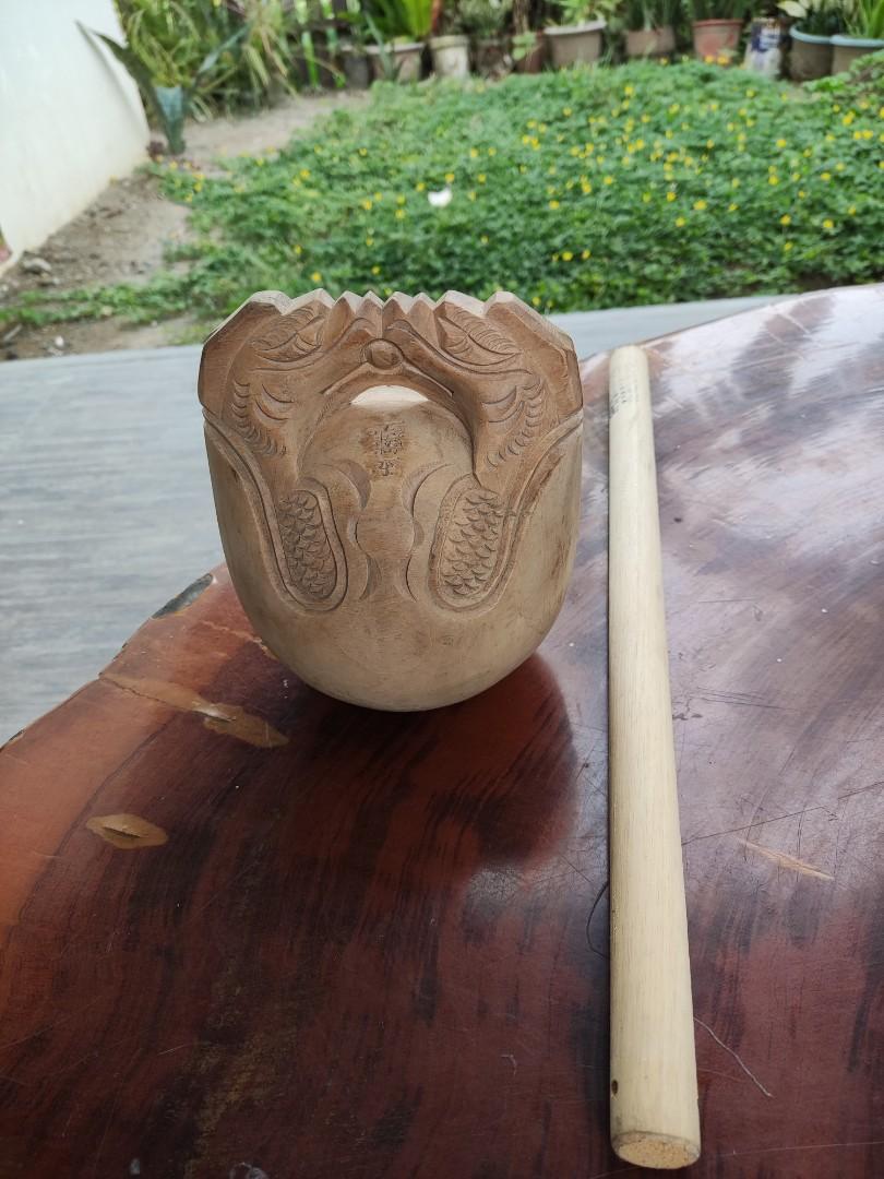 Mokugyo Wooden Fish Drum, Hobbies & Toys, Memorabilia & Collectibles ...