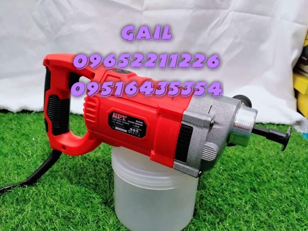 MPT 850W Electric Concrete Vibrator w/ 35mm Vibrator Shaft (MEV8503 ...