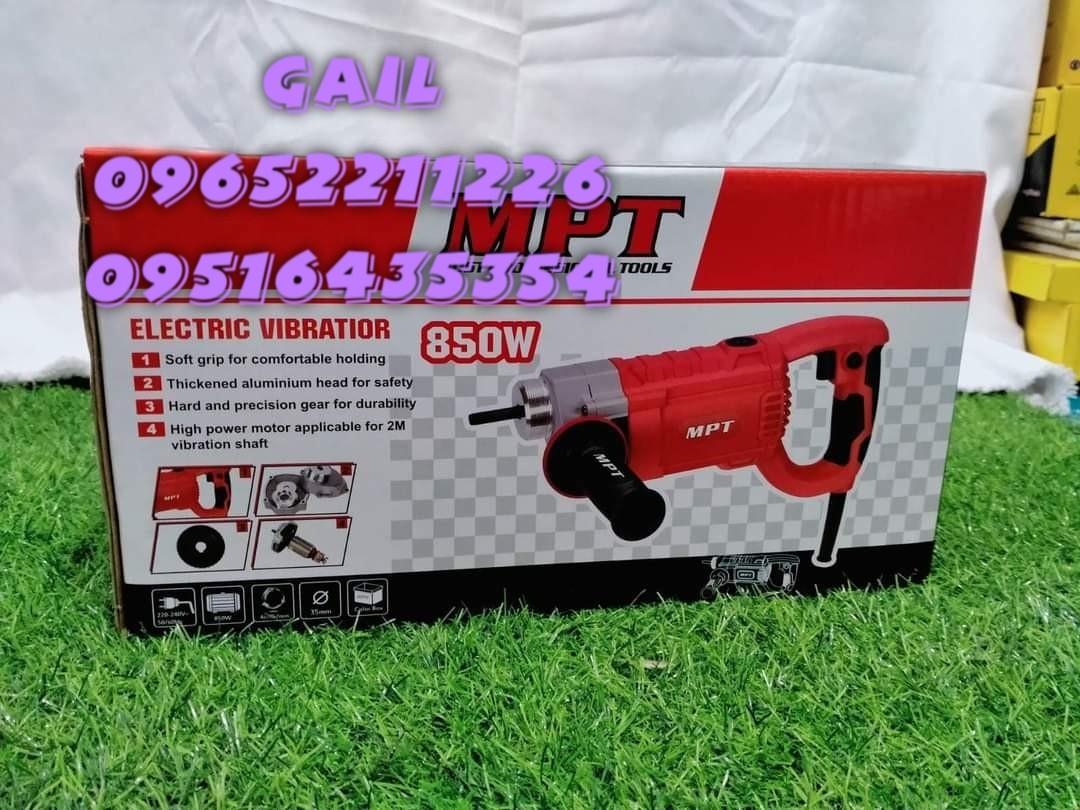 MPT 850W Electric Concrete Vibrator w/ 35mm Vibrator Shaft (MEV8503 ...