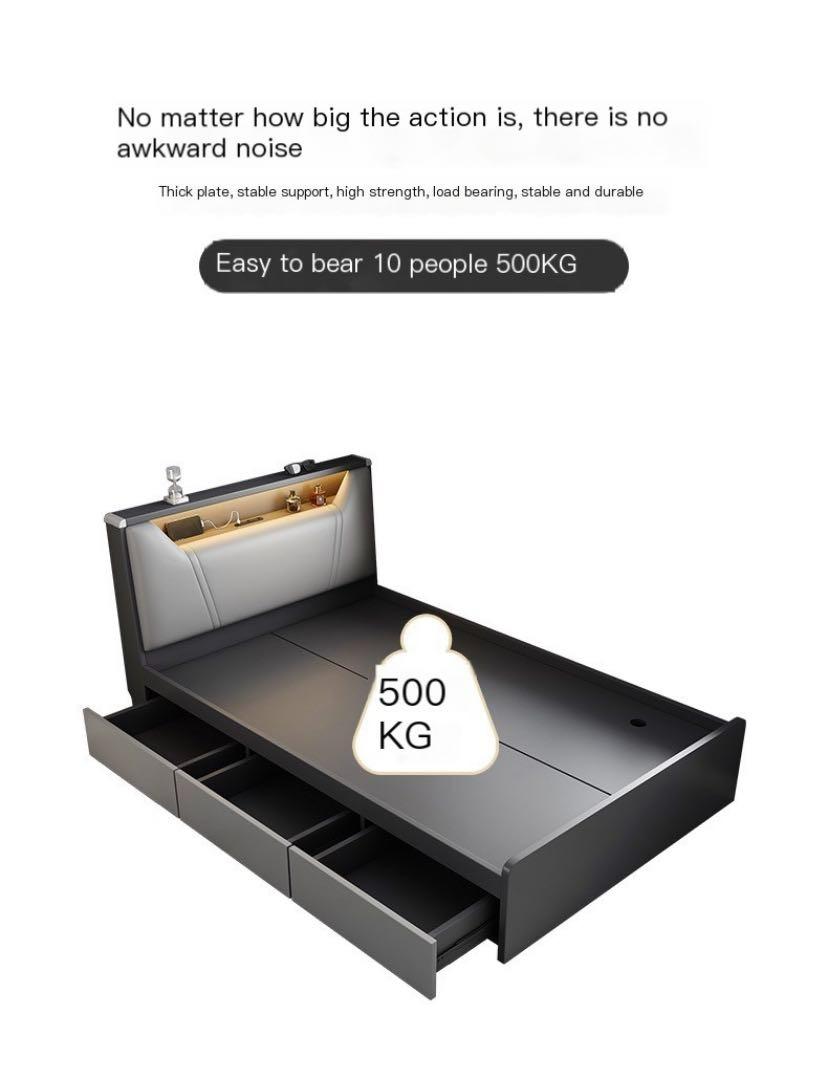 "MULTIPLE VARIATIONS modern single bed 1.2m", Furniture & Home Living ...