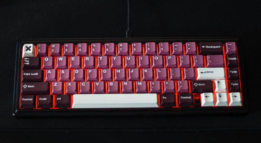 New 65% Custom Keyboard (Gateron Milky Red Switches, Gas67) Sound Test ...