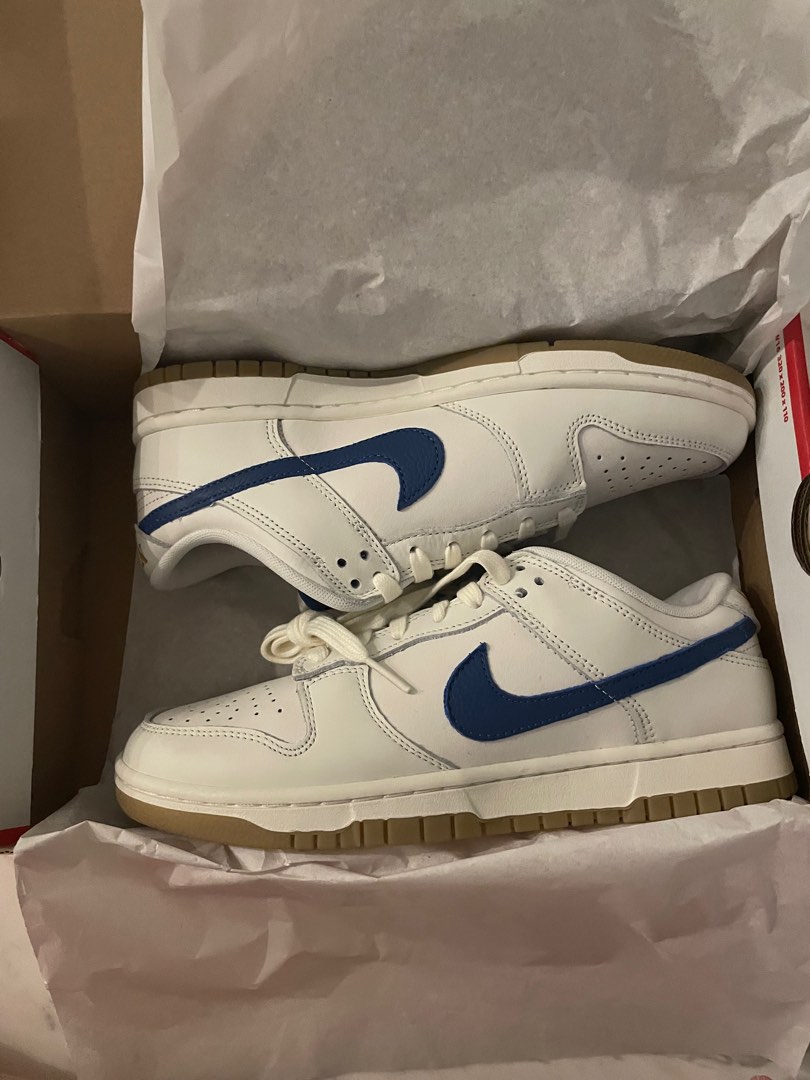 Nike Dunk Low SE Sail Marina Blue, Men's Fashion, Footwear, Sneakers on ...