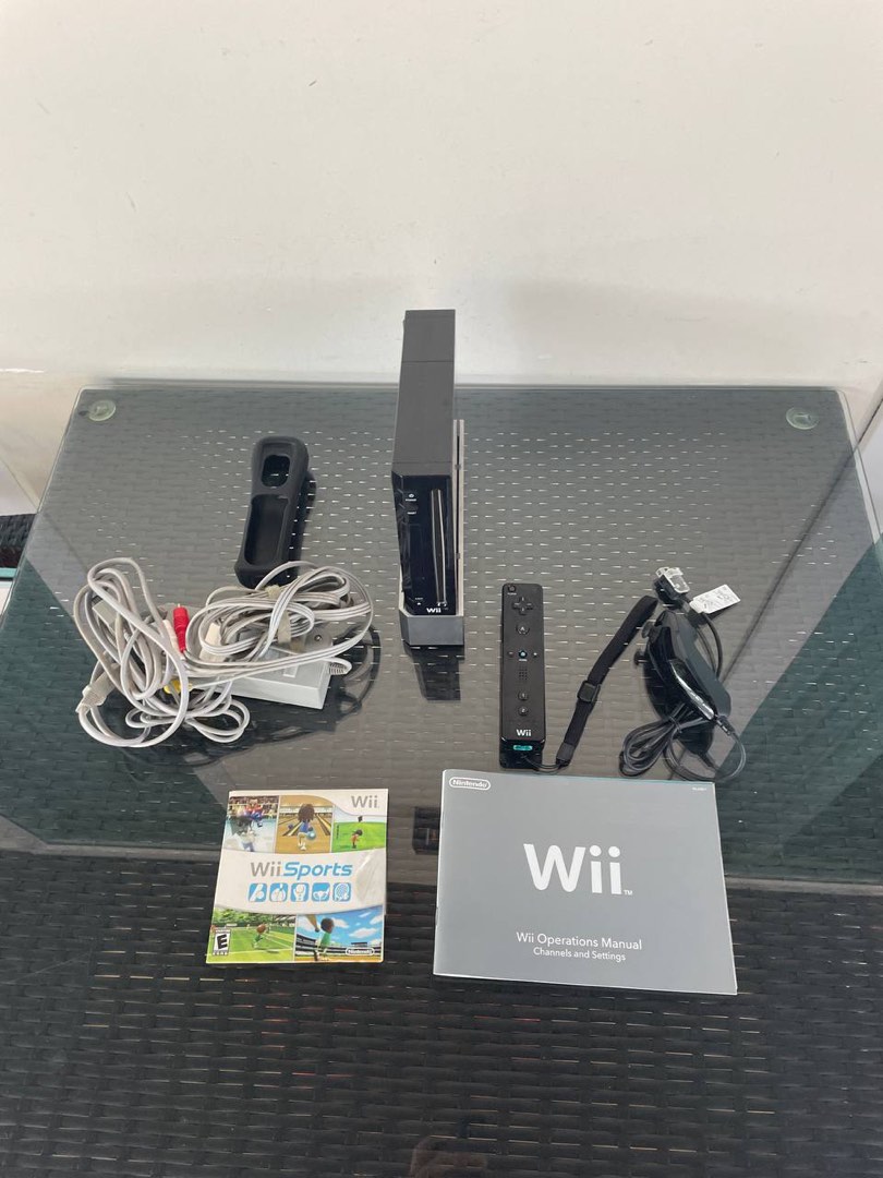 Nintendo Wii Console Space Black Limited Edition, Video Gaming, Video ...