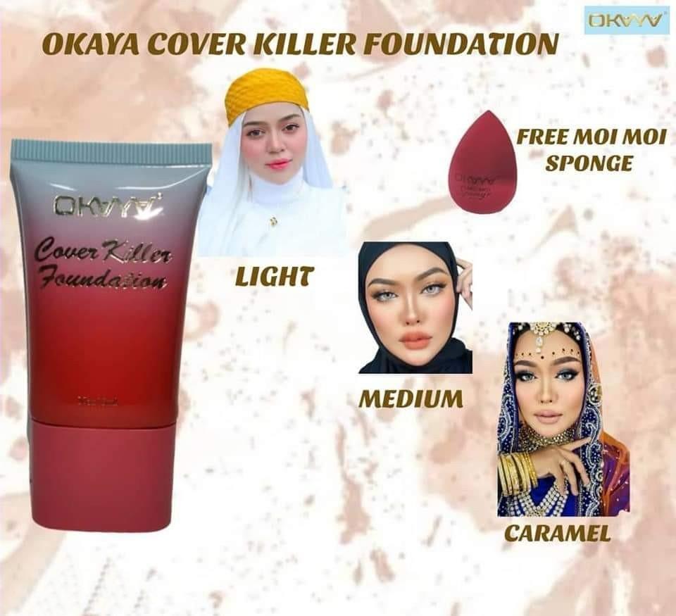 Okaya Cover Killer Foundation, Beauty & Personal Care, Face, Makeup on ...