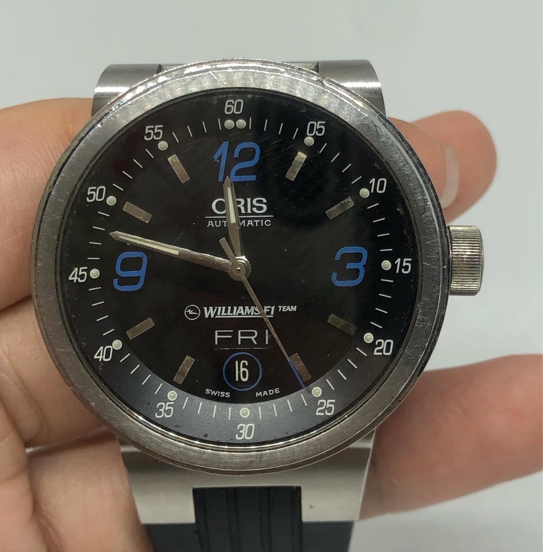 Oris formula 1 williams daydate Automatic Carbon Fiber Dial Bracelet ...