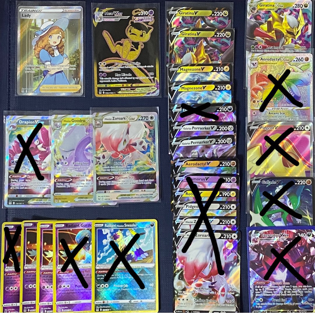 Pokémon TCG Sword & Shield LOST ORIGIN S11 (Lady SR, Giratina / Zoroark ...