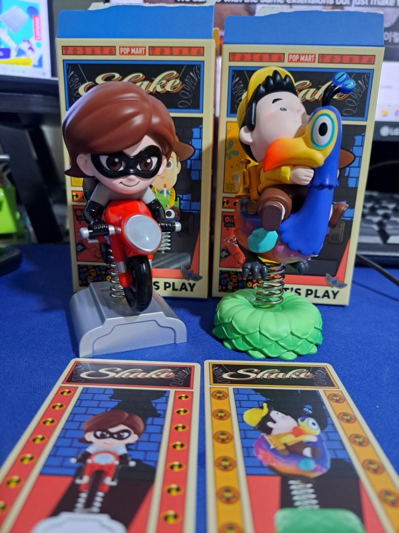 POPMART Pixar Shake of Pixar Elasticgirl / Russell & Kevin, Hobbies ...