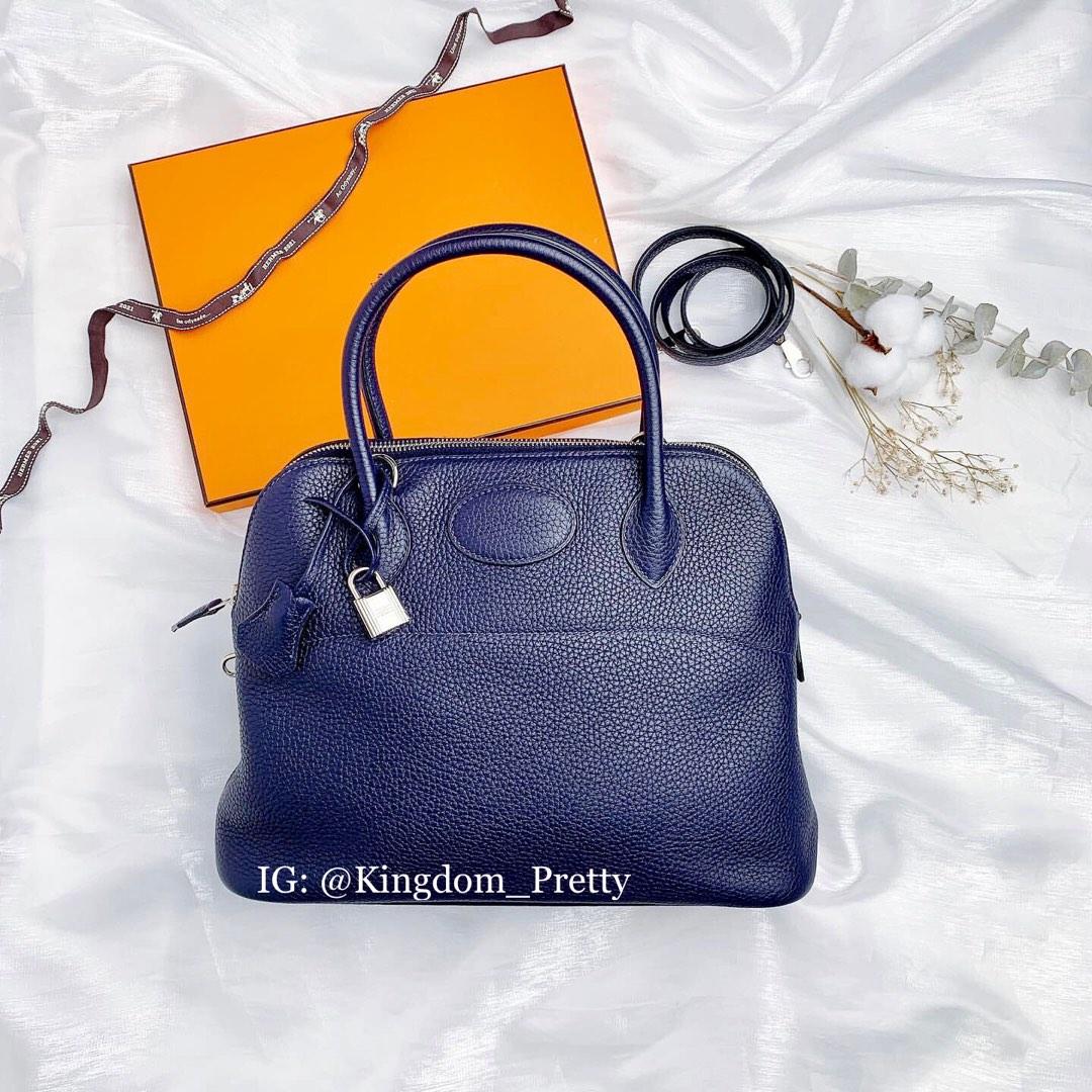 Pre-order Hermes Bolide 31 Clemence Navy, Luxury, Bags & Wallets on ...