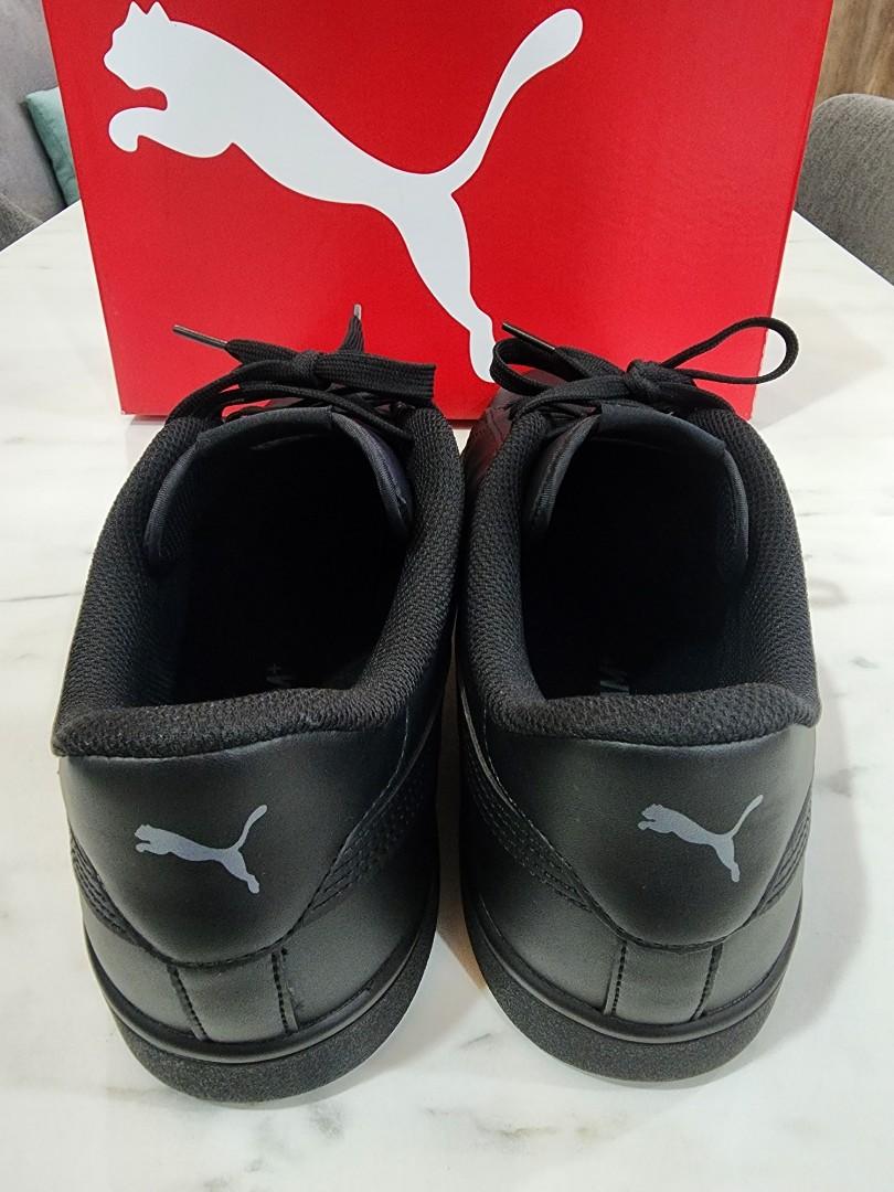 PUMA Full Black Leather Shoe, Men's Fashion, Footwear, Casual shoes on ...
