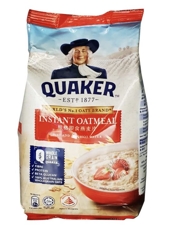 Quaker Instant Oatmeal 400g, Food & Drinks, Packaged & Instant Food on ...