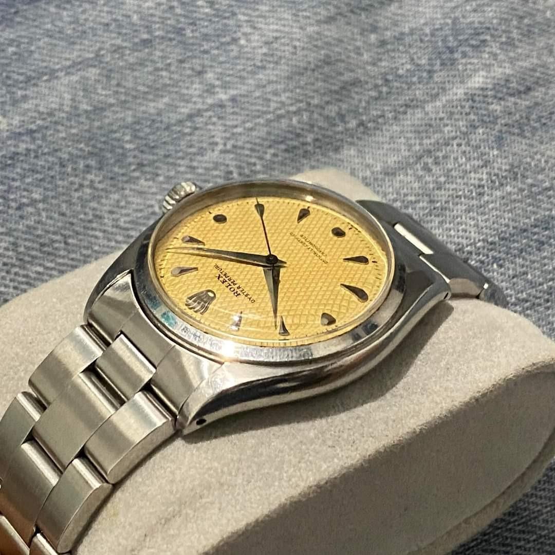 Rare Vintage Rolex Oyster Perpetual Ref. 6084 "Honeycomb Dial ...