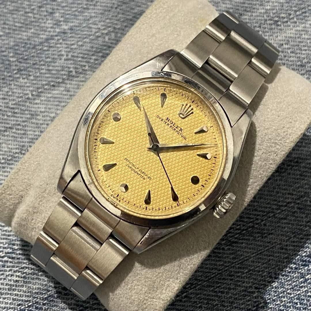 Rare Vintage Rolex Oyster Perpetual Ref. 6084 "Honeycomb Dial ...