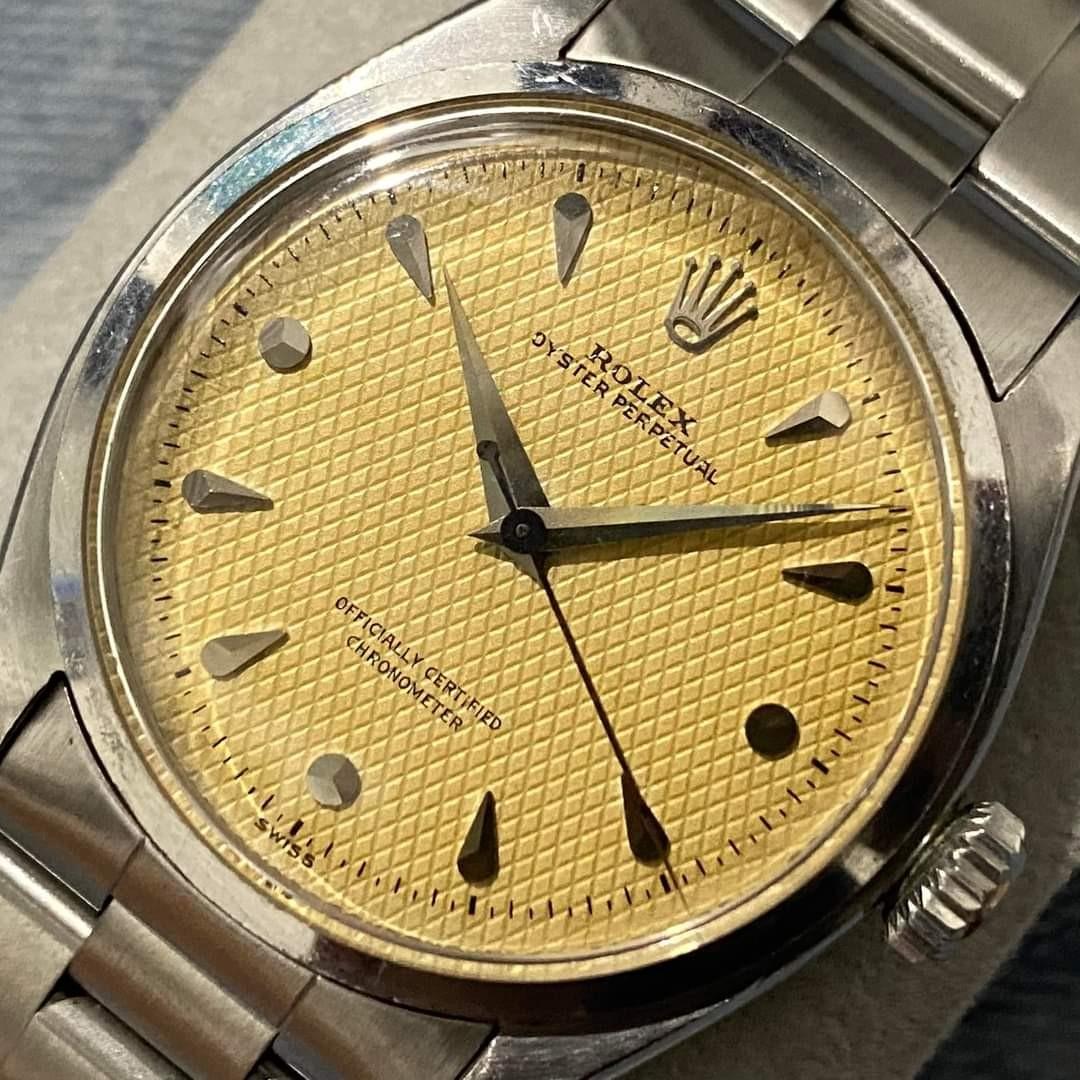 Rare Vintage Rolex Oyster Perpetual Ref. 6084 "Honeycomb Dial ...