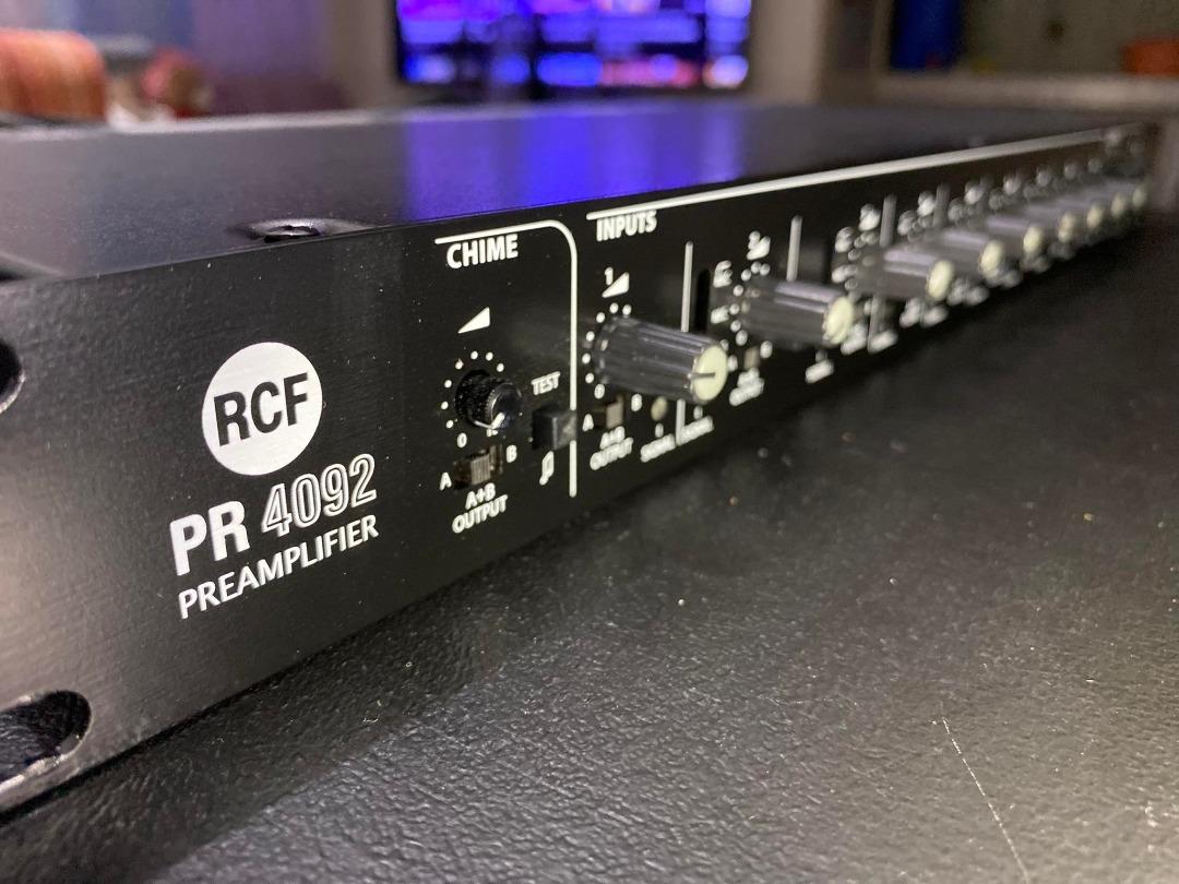 RCF PR 4092 - Paging and Music Application PA Preamplifier, Audio ...