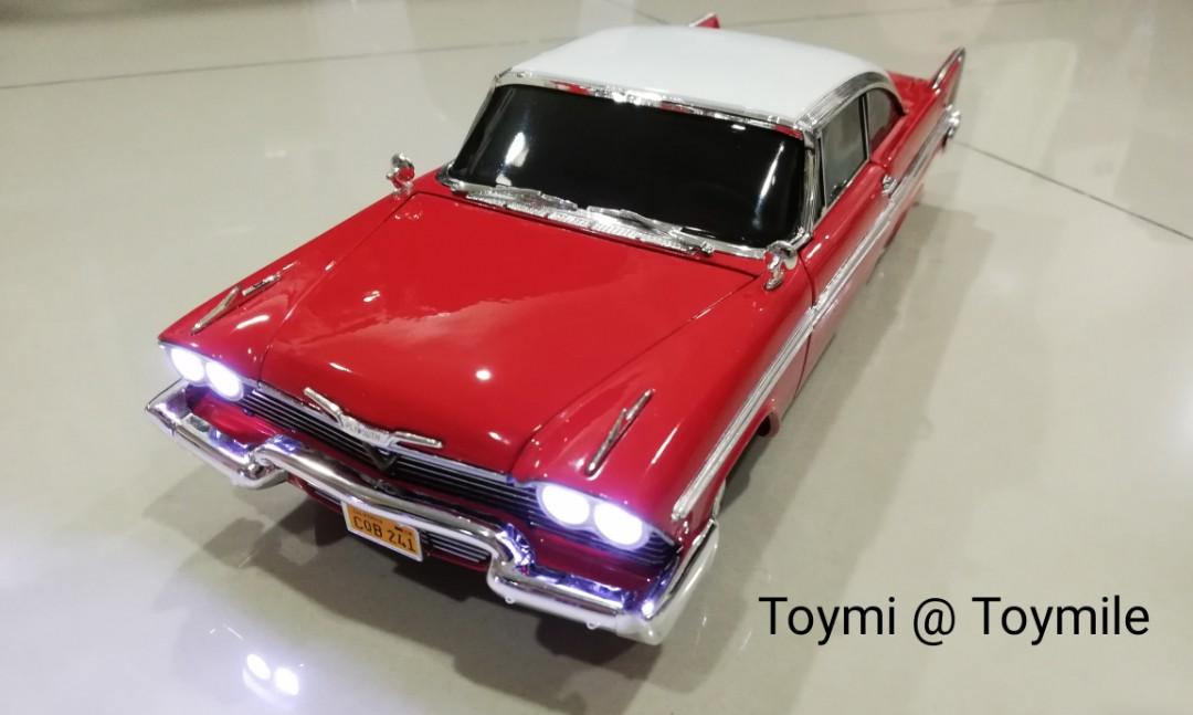 Ready Stock 1/18 Auto world Christine Movie 1958 Plymouth Fury Diecast ...