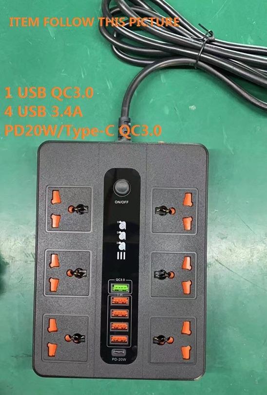 Ready Stock Single/Double Panel Intelligent Timing USB Universal Hole ...