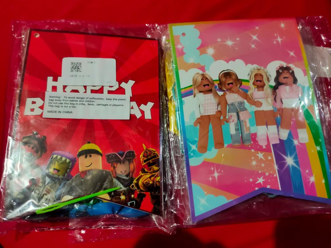 Roblox Sandbox Birthday decoration/Complete set, Hobbies & Toys ...