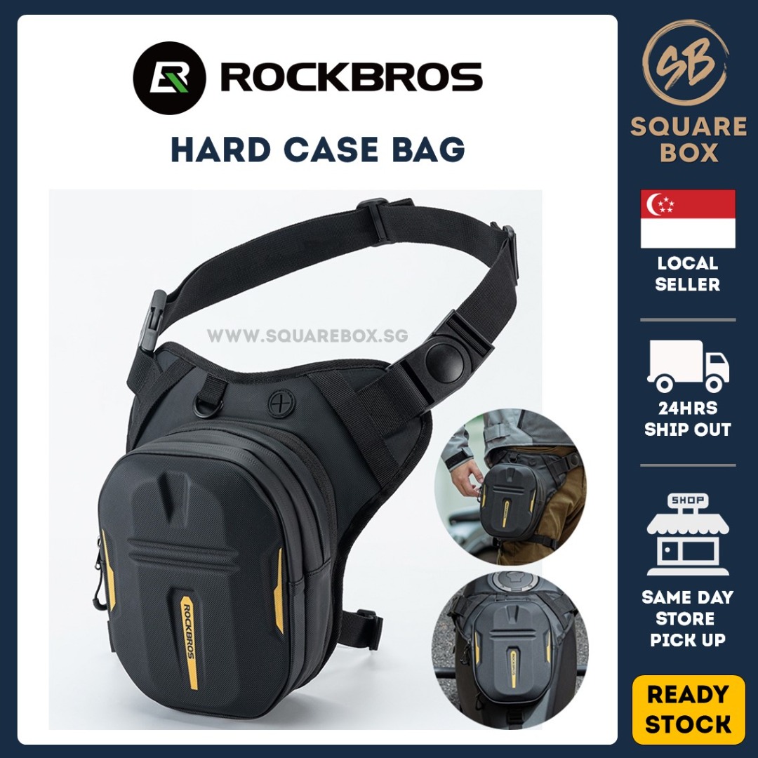 ROCKBROS Motorcycle Bag Waterproof Hard Shell Leg Bag Big Capacity ...