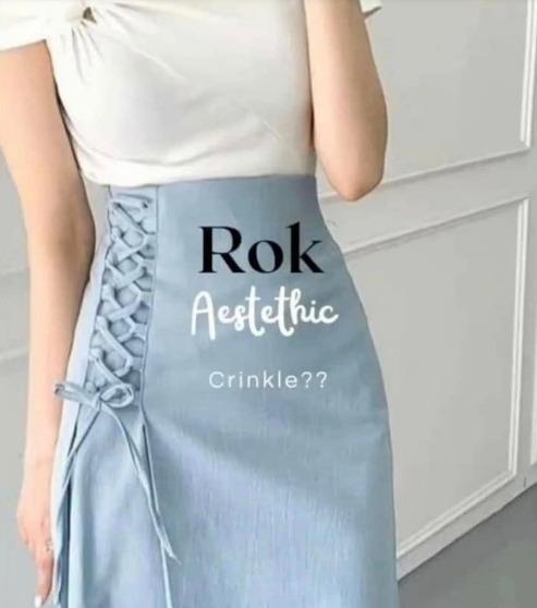 ROK AESTHETIC // ROK SIMPUL KOREA CRINKLE AIRFLOW PREMIUM // ROK PESTA ...