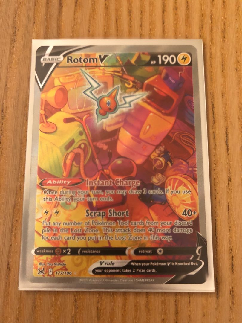 Rotom V Alternate Art (AA) 177/196, Hobbies & Toys, Toys & Games on ...