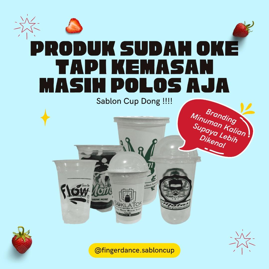 Sablon Cup Plastik Sablon Paper Cup Sablon Kemasan Jasa Lainnya Di Carousell