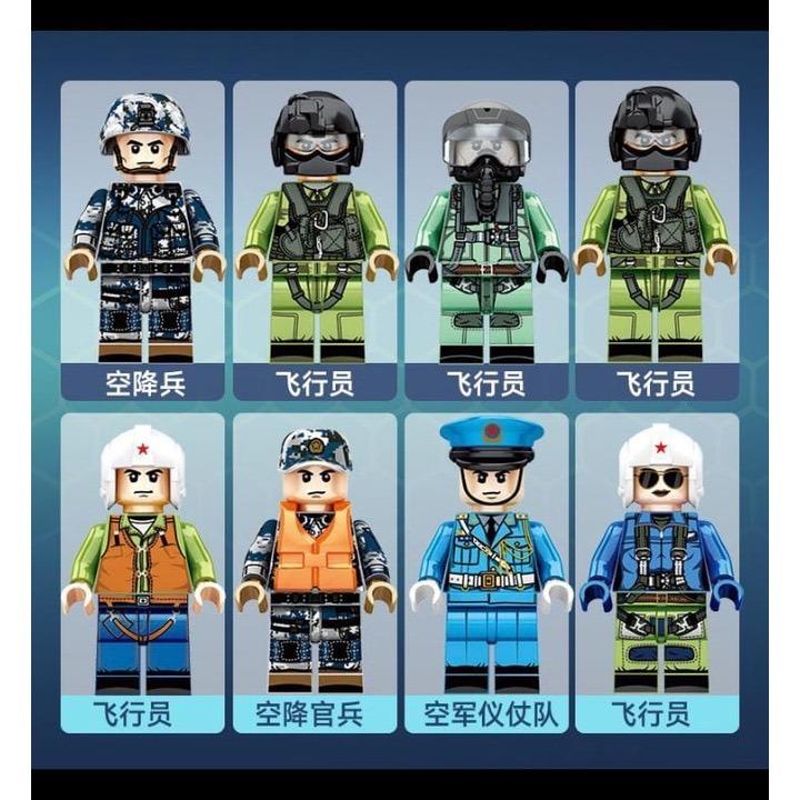 SEMBO BLOCK MINIFIGURES : CARRIER FIGHTER 16 IN 1 SET (202201), Hobbies ...
