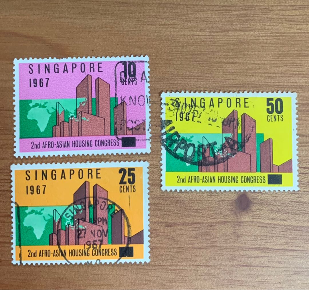 Singapore 1967 ECAFE housing stamp set used, Hobbies & Toys ...