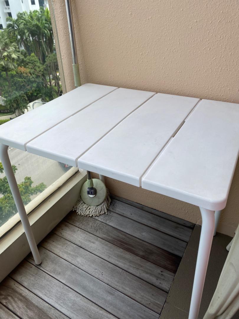 Small white table, Furniture & Home Living, Furniture, Tables & Sets on ...