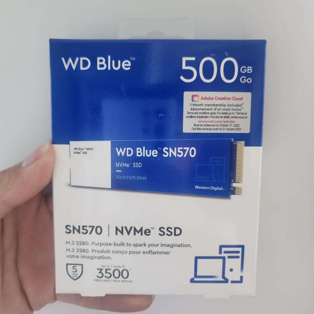 SN570 500GB Western Digital Blue M.2 NVMe SSD, Computers & Tech, Parts ...