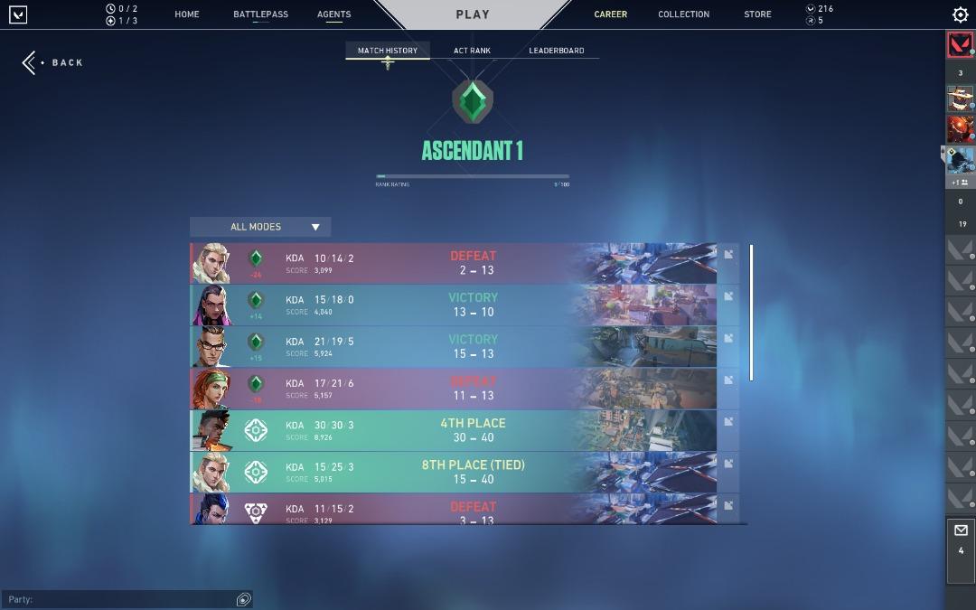 Stacked Ascendant valorant account, Video Gaming, Gaming Accessories ...