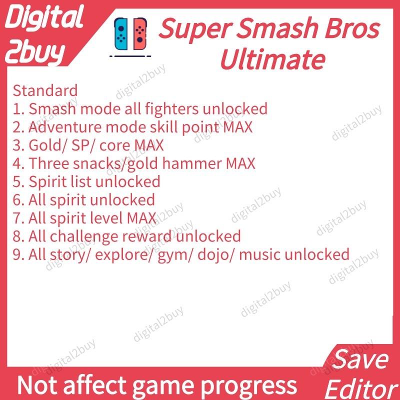Super Smash Bros Ultimate Save Editor SSBU Save Modding, Video Gaming ...