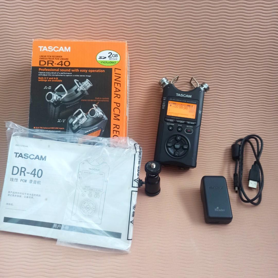 Tascam DR-40 Linear PCM Recorder / Professional Sound with Easy ...