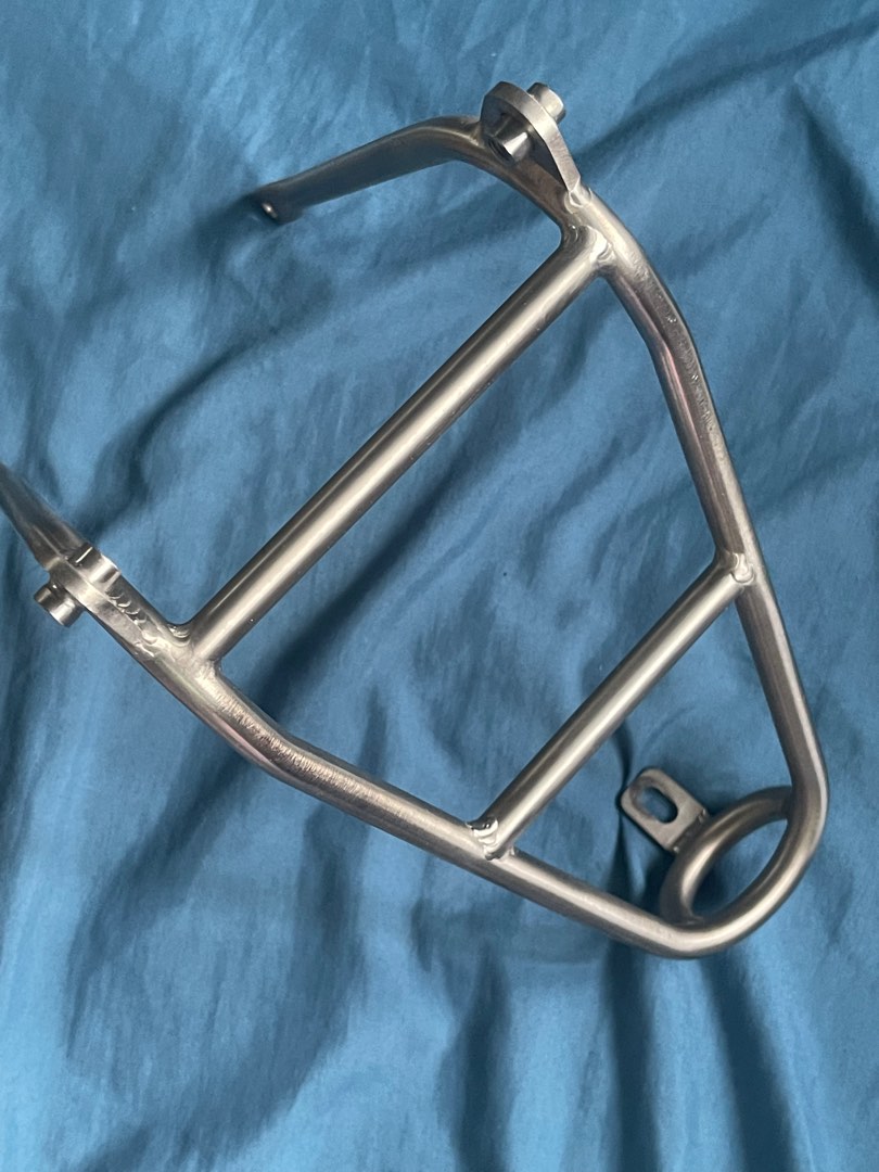 Titanium Mini Rack for Brompton, Sports Equipment, Bicycles & Parts ...