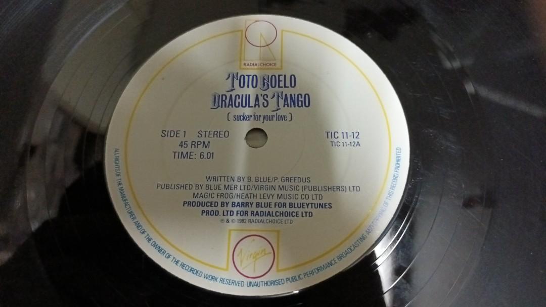 TOTO COELO DRACULA'S TANGO (SUCKER FOR YOUR LOVE) / MUCHO MACHO ...