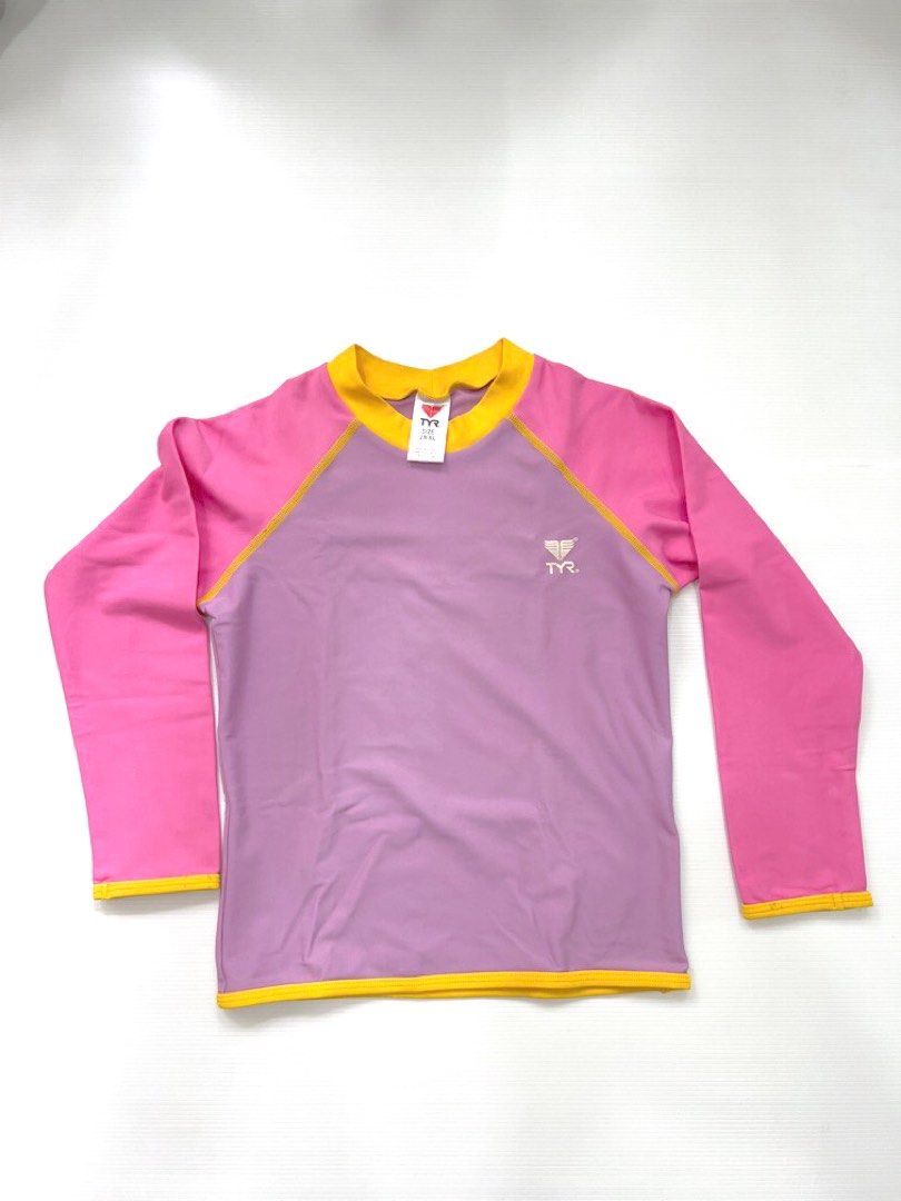TYR girls rash guard size JXXL, Babies & Kids, Babies & Kids Fashion on ...
