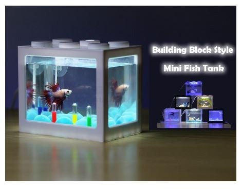 USB Building Block Style Mini Fish Tank, Pet Supplies, Homes & Other ...