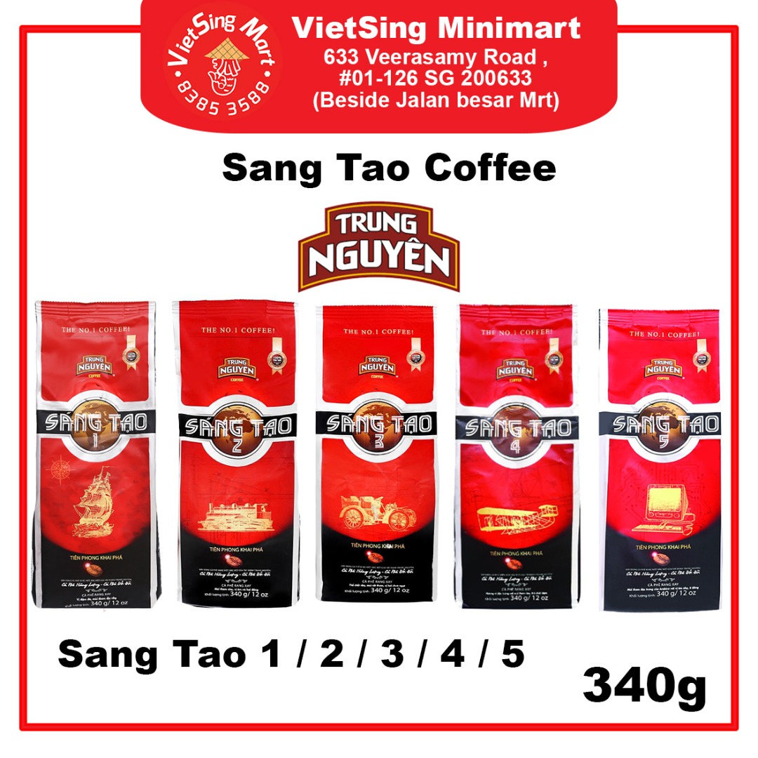 Vietnam Sang Tao 340g Coffee 1/2/3/4/5 Ground Coffee, Food & Drinks ...