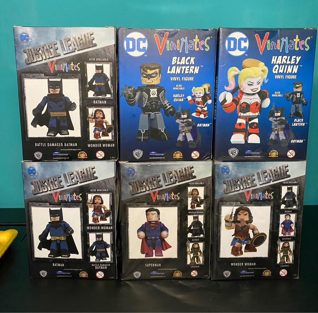 ViniMates DC vinyl figures justice league batman superman black lantern ...