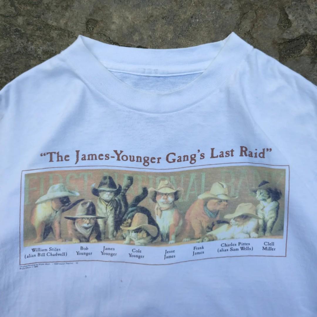 Vintage 90's The James-Younger Gangs Last Raid Painting by Bryan Moon ...